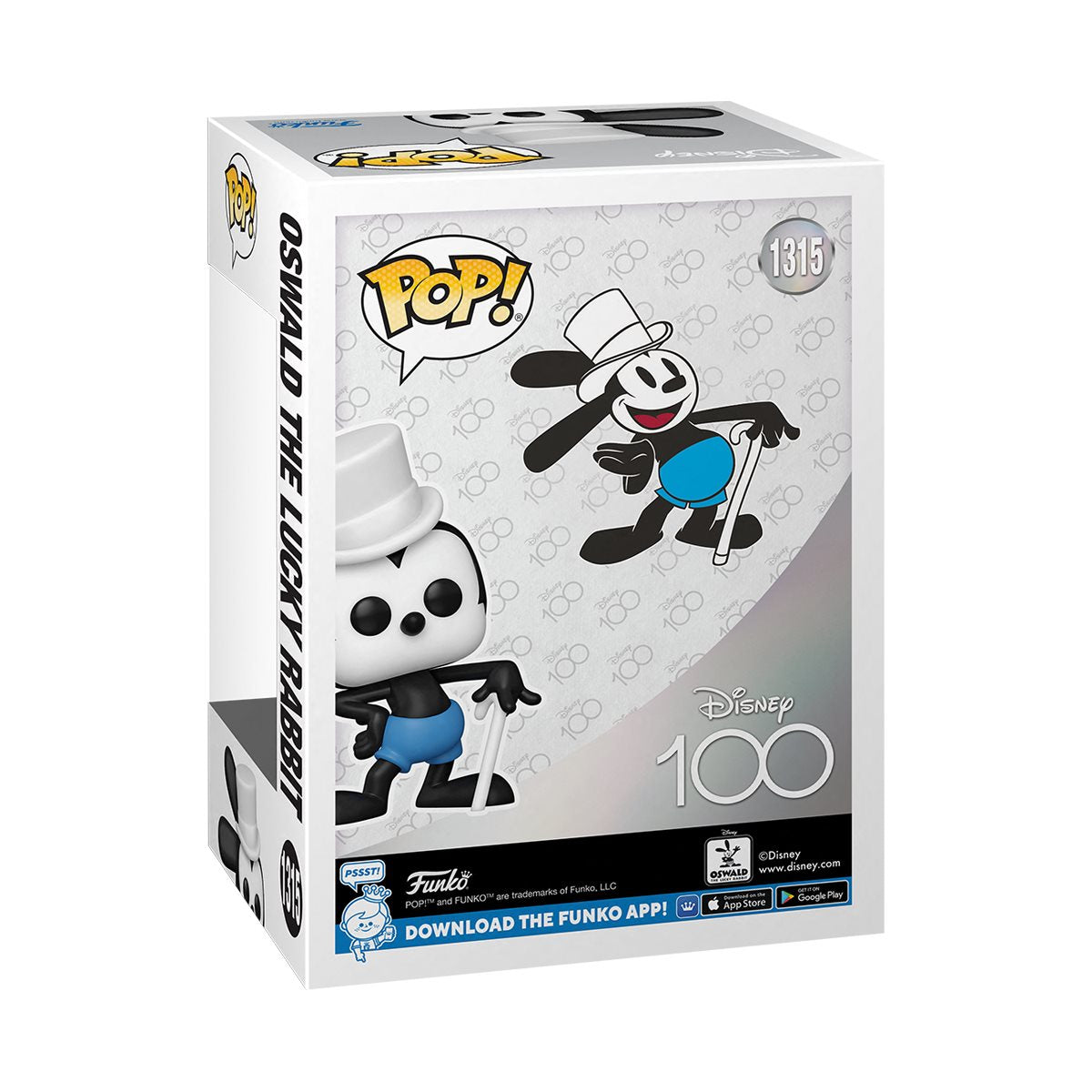 CHASE Disney 100 Oswald the Lucky Rabbit Pop! Vinyl Figure ...